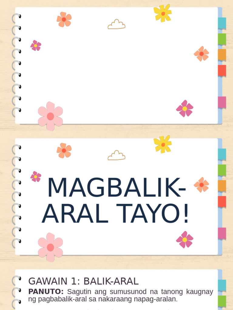 Aralin 3 - Saknong 216-442 | PDF