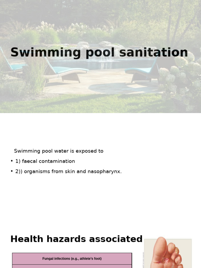 Swimming Pool Sanitation | PDF