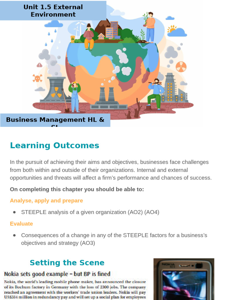 1.5 External Environment | PDF | Business Cycle | Recession