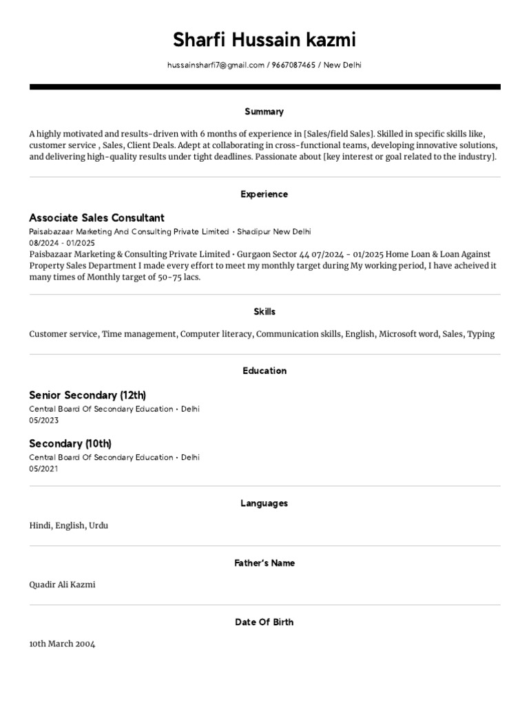 My Resume | PDF