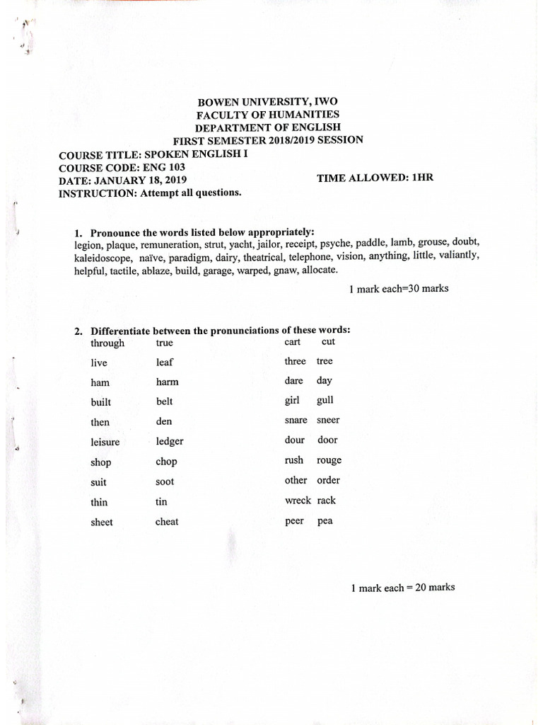 Eng 103-2018-2019 | PDF