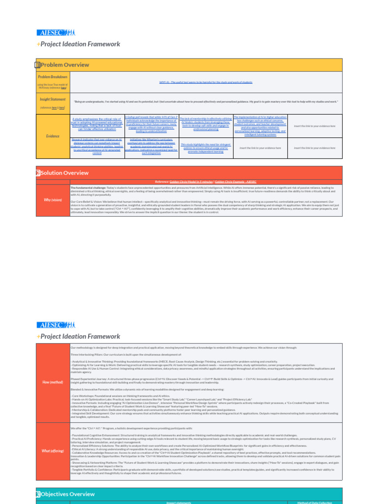 PROJECT IDEATION FRAMEWORK - Group Work Challenge - TMP Spring 2025 - 2. Project Ideation ...