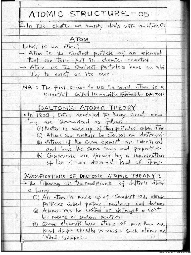03.atomic Structure | PDF