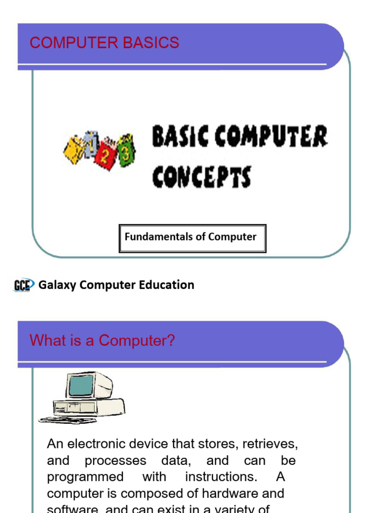 fundamentals of computers (1) | PDF | Random Access Memory | Computer Hardware