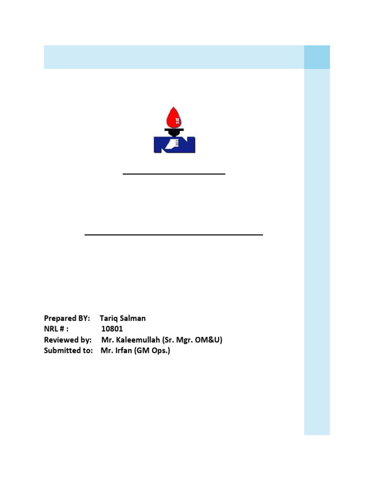 101 CDU Shutdown Report | PDF
