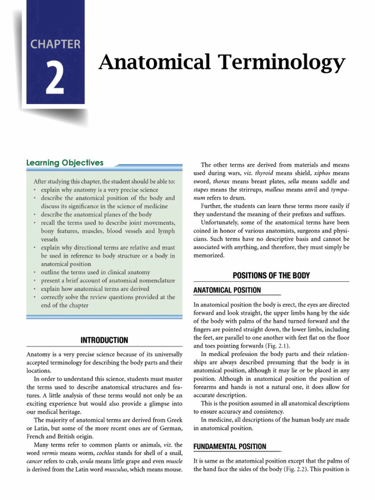 Anatomical Terminologies Vishram Singh | PDF