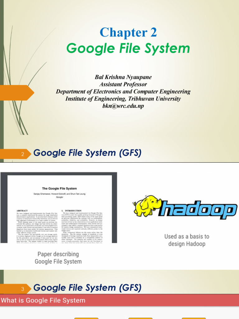Chapter - 2 - Google File System | PDF