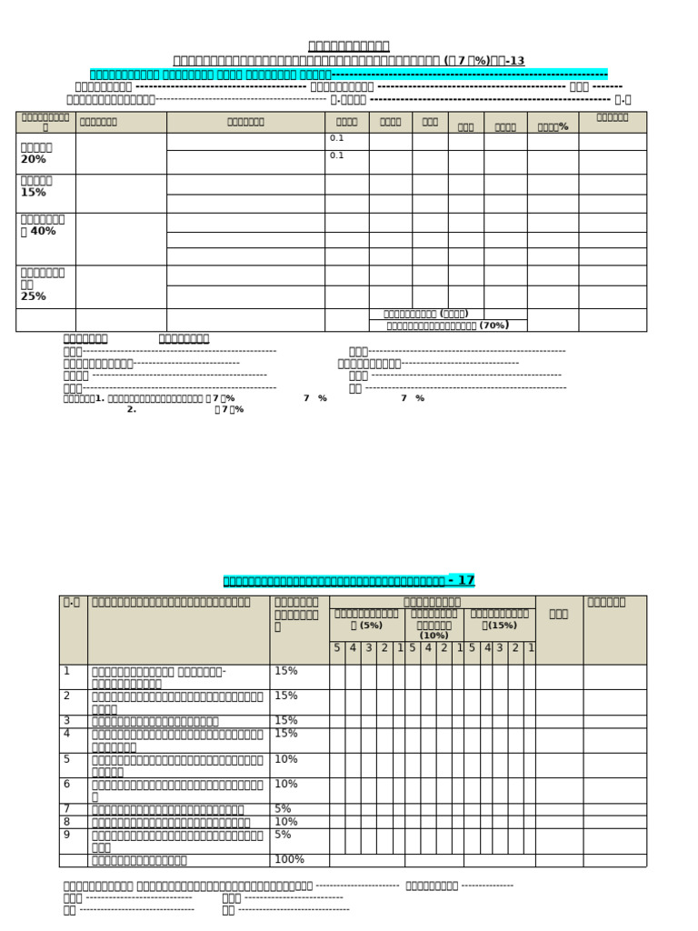 BSC Evaluation Format 2016 From IR | PDF