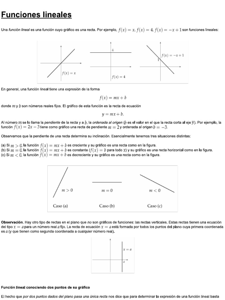 51 - P2 - 2 - Teoria Funciones Lineales-1 | PDF