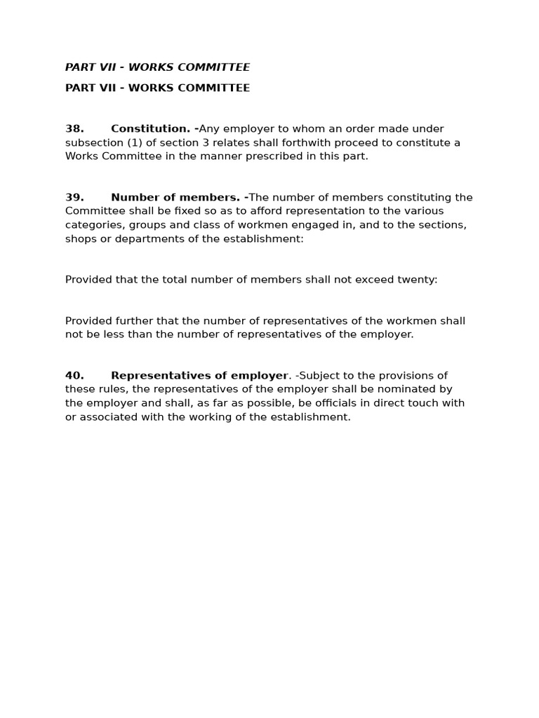 Works Comitee | PDF