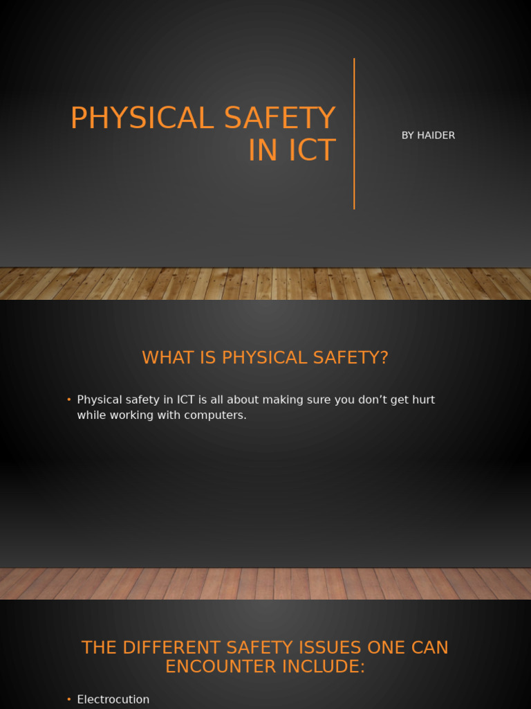 Physical Safety in ICT | PDF