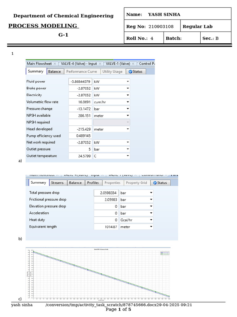 PMS LAB Template-v4-Yash | PDF | Chemical Reactor | Simulation