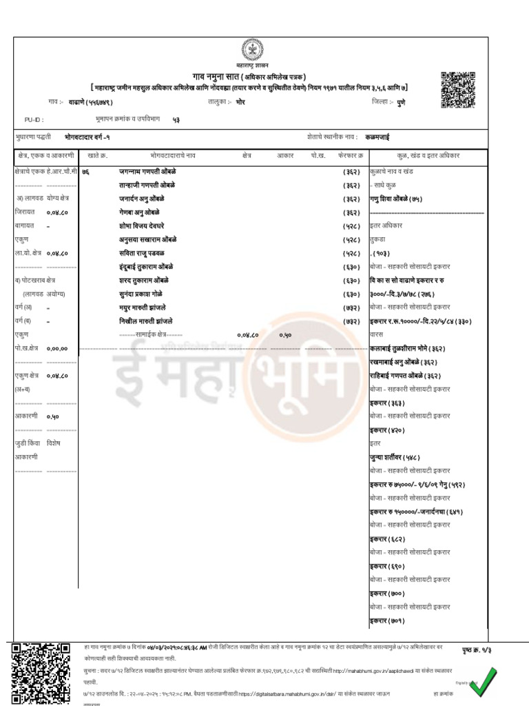 वाढाणे_53_Satbara | PDF