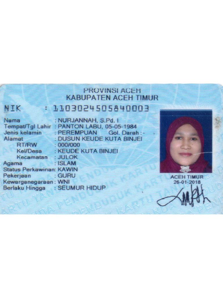 KTP Nurjannah | PDF