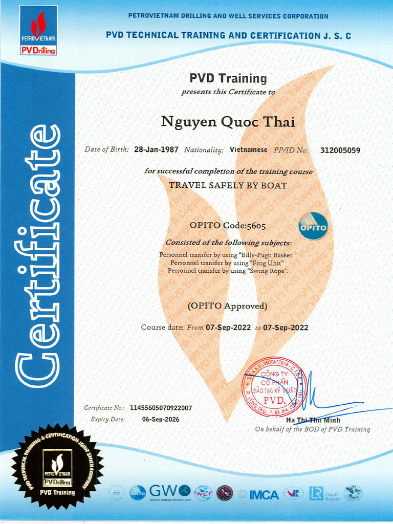 Nguyen Quoc Thai - TSBB Opito | PDF