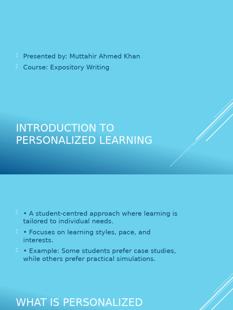 Personalized Learning | PDF