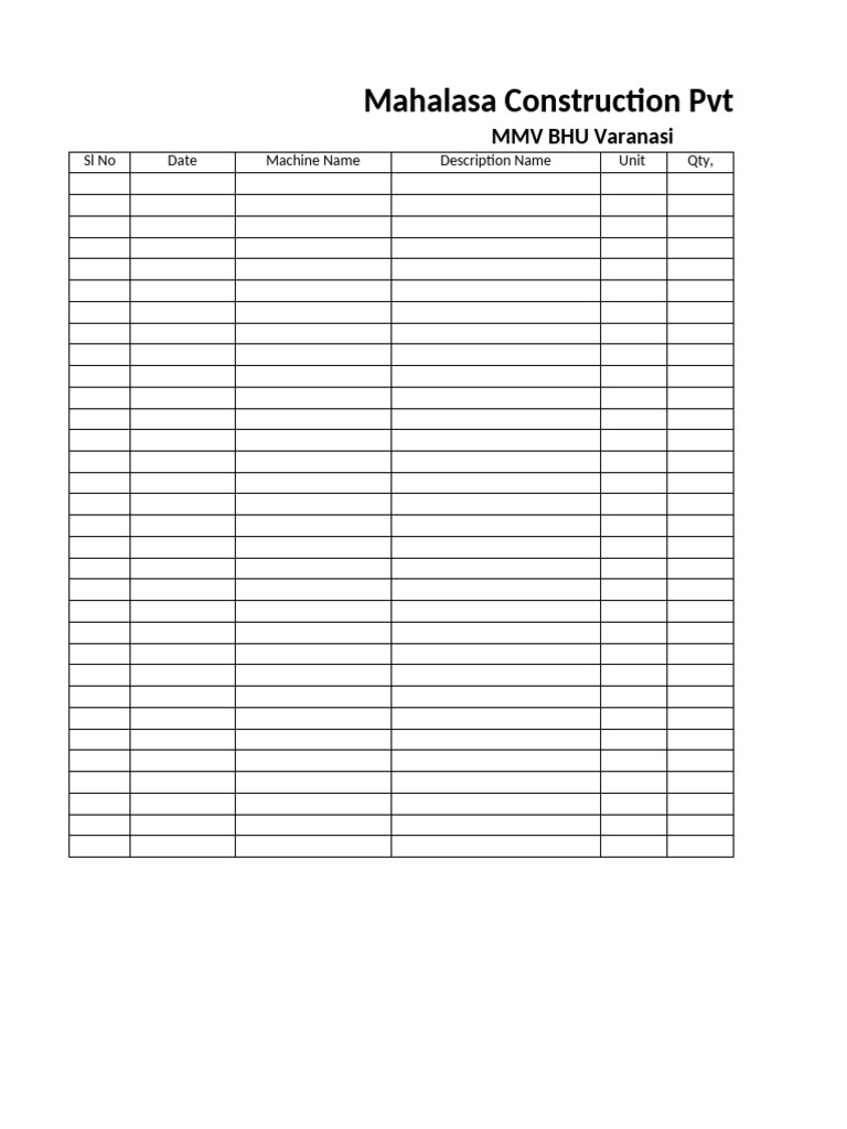 Issue Slip MMV | PDF