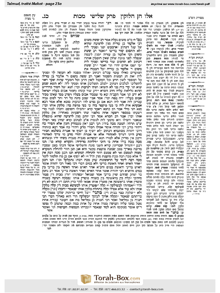 Talmud Makot 23a | PDF