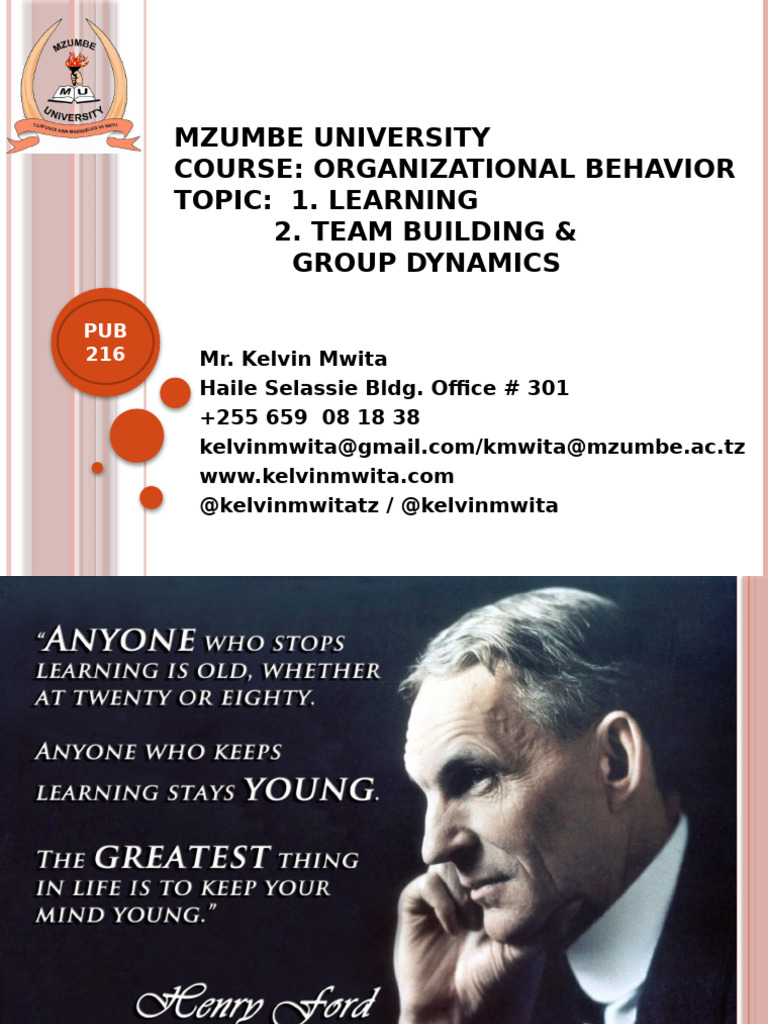 Learning Group Dynamics Team Building | PDF | Classical Conditioning ...