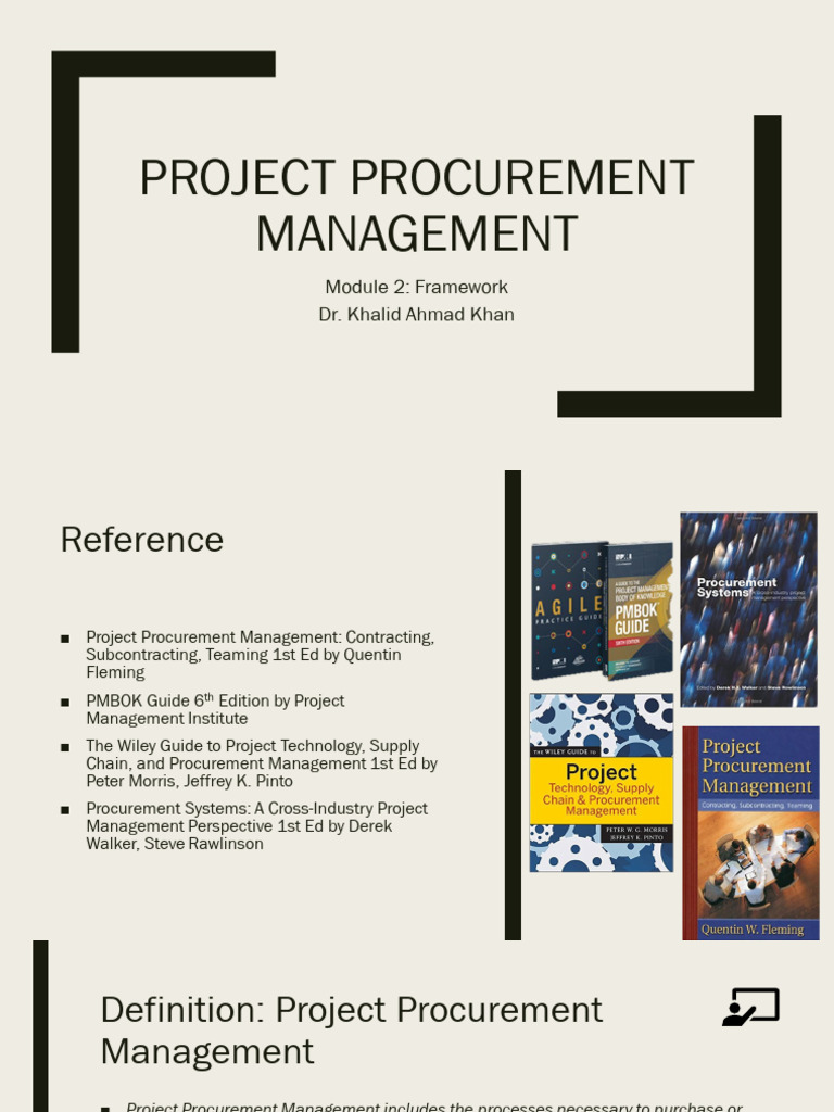 Project Procurement Management Framework | PDF | Procurement | Project ...