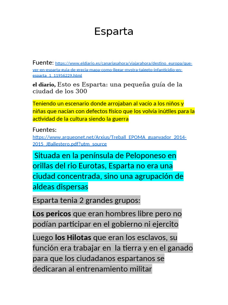 Esparta | PDF | Esparta