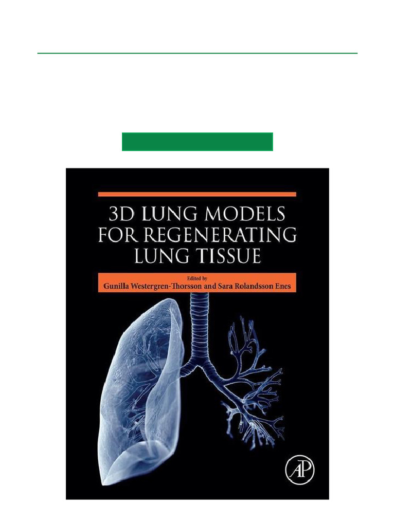 3D Lung Models for Regenerating Lung Tissue Multiformat Download | PDF ...