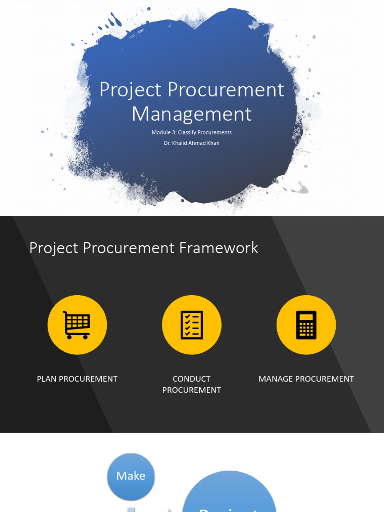Module 3 - Classify Procurements | PDF | Procurement | Specification (Technical Standard)