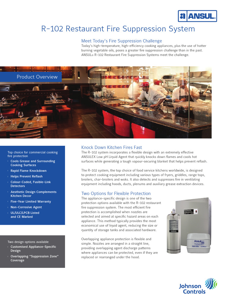 F 2013152 06 - A4 ANSUL R 102 Fire Suppression System Product Overview | PDF | Firefighting | Fires