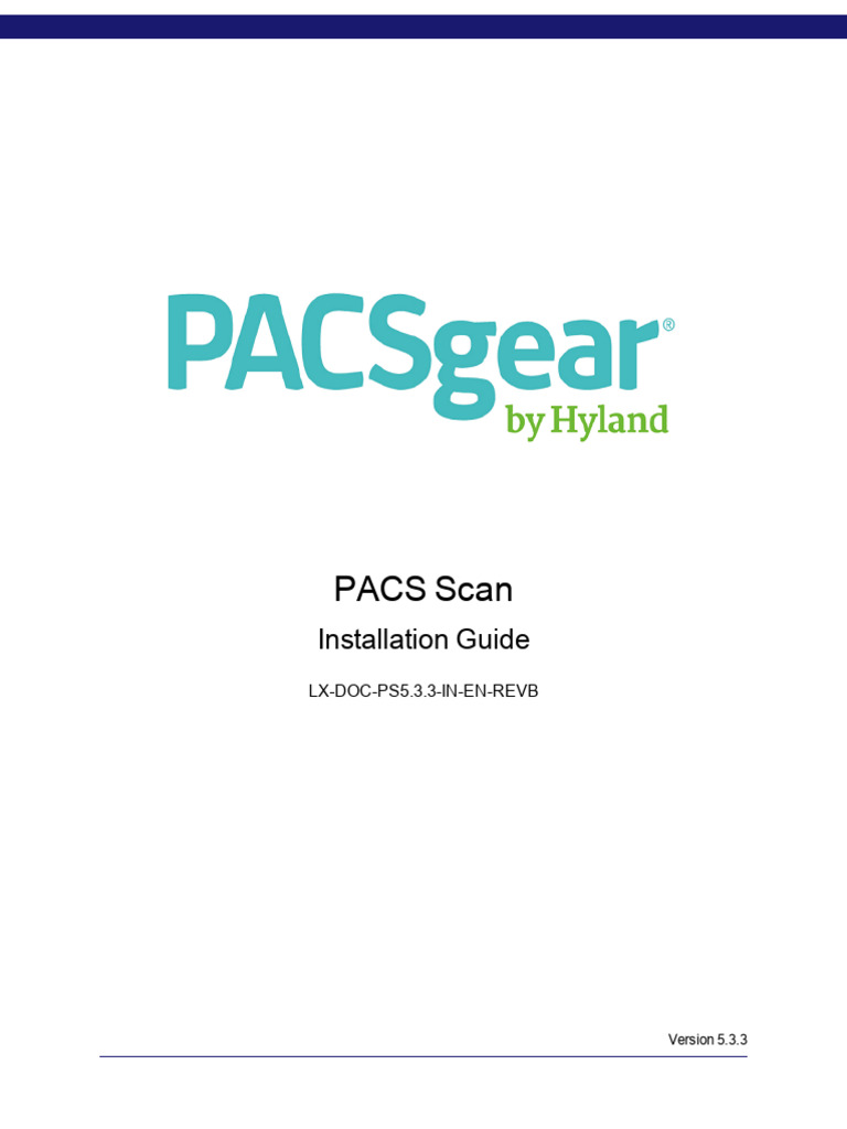 PACS Scan Installation Guide | PDF | Directory (Computing) | Computing