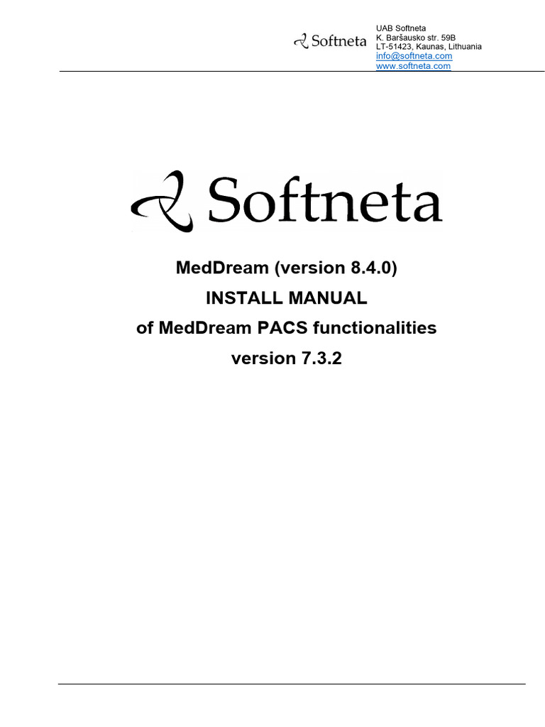 MedDream PACS Premium Install Manual | PDF | Virtual Private Network | Login