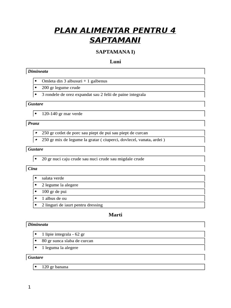 Plan Alimentar | PDF | Frutas comestibles | Fruta