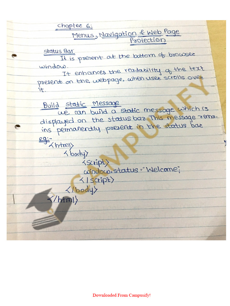 CSS Unit 6 Notes by Campusify | PDF