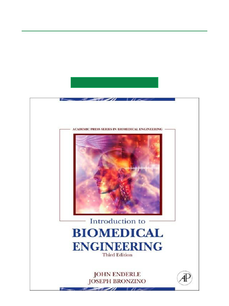 Introduction To Biomedical Engineering 3rd Edition PDF DOCX Download | PDF | Medical Imaging ...