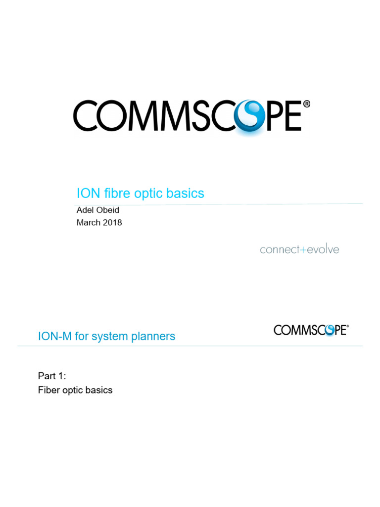 ION-M_fibre optic basics | PDF