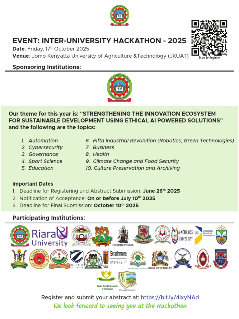 Inter-University Hackathon 2025 Details | PDF
