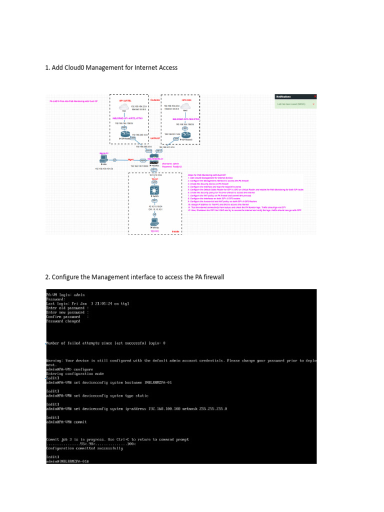 dual router isp and firewall management | PDF