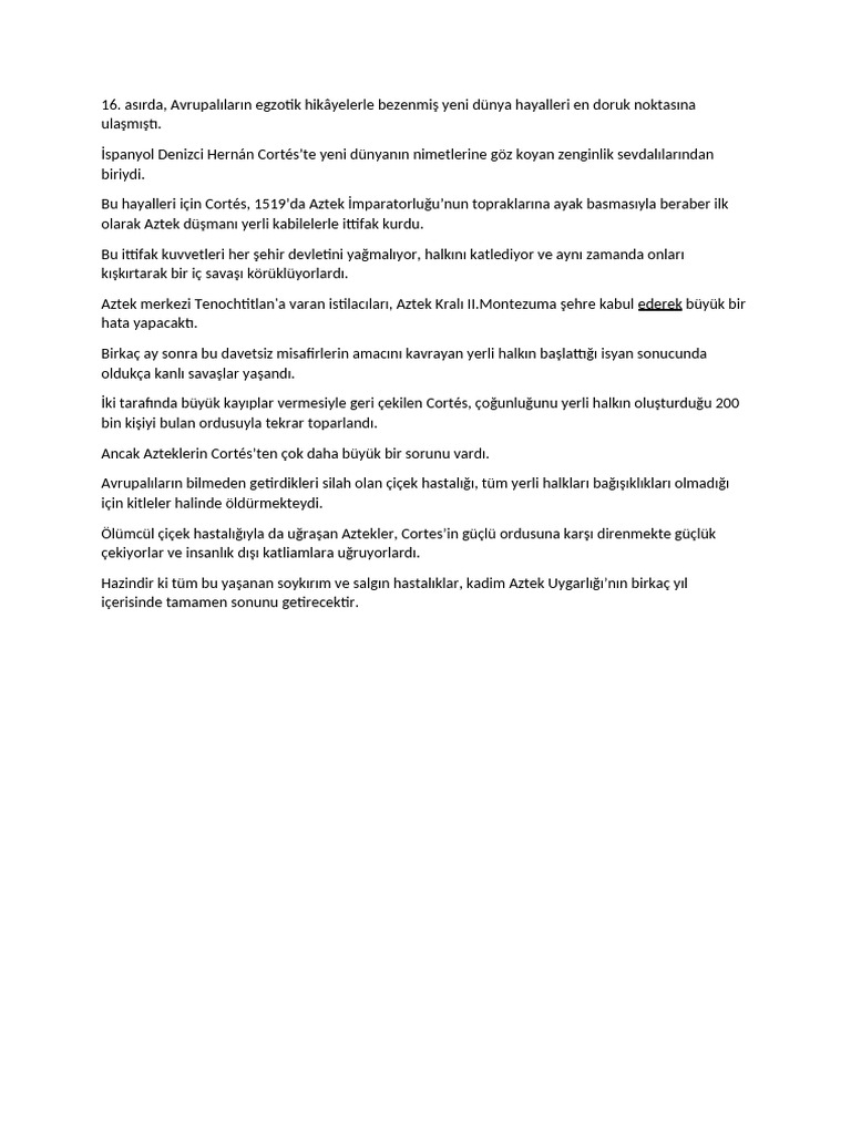 Azteklerin Sonu | PDF