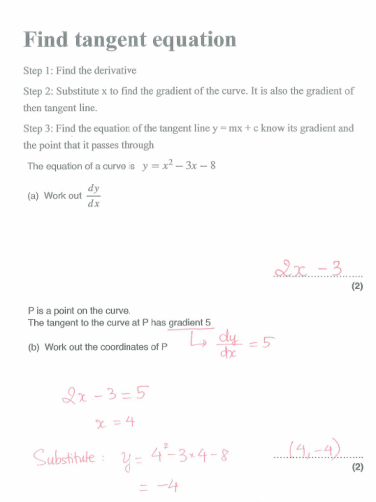 Differentiation2 Answer | PDF