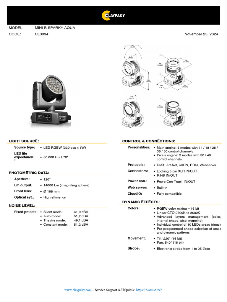 Mini-B-SparkyAqua Datashet 11.2024 | PDF | Manufactured Goods ...