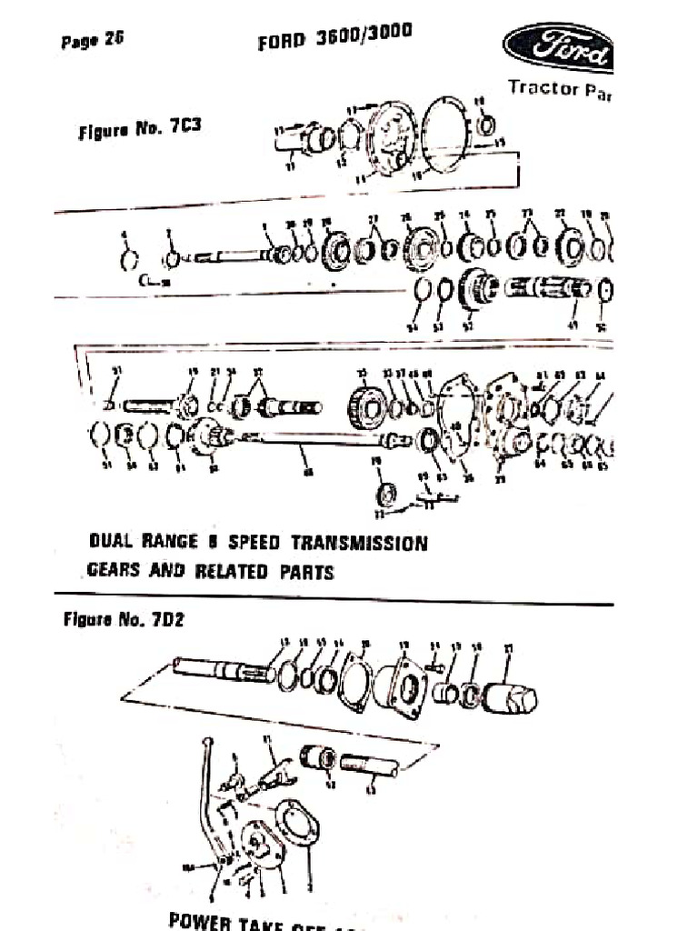 Ford 3000 Gearbox Parts | PDF