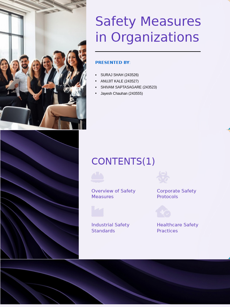 Essential Safety Measures in Organizations | PDF | Occupational Safety ...