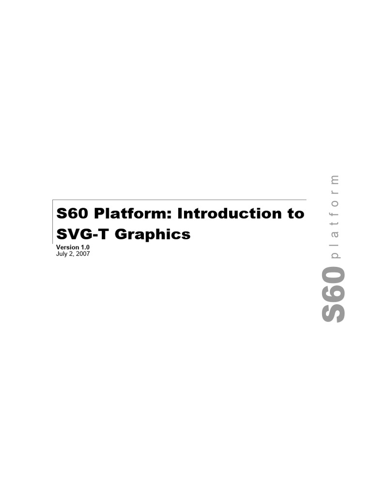 S60 Platform Introduction To SVG-T Graphics v1 0 en | PDF | Graphics ...