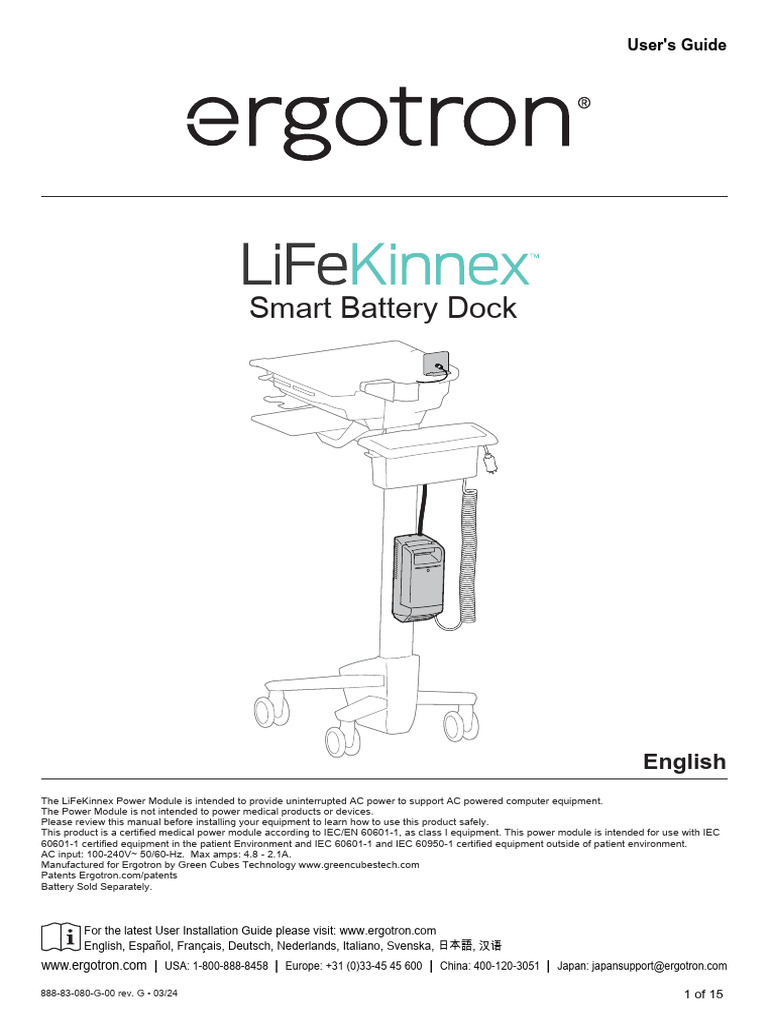 Smart Battery Dock Manual | PDF