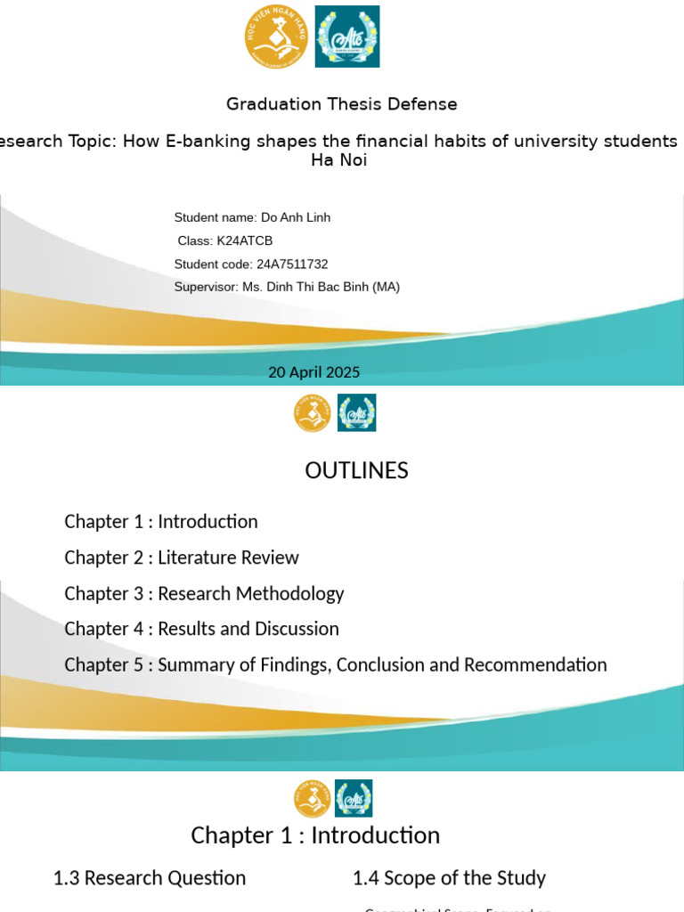 Thesis Defense Slide Template 2025 For Ss | PDF | Payments | Fee