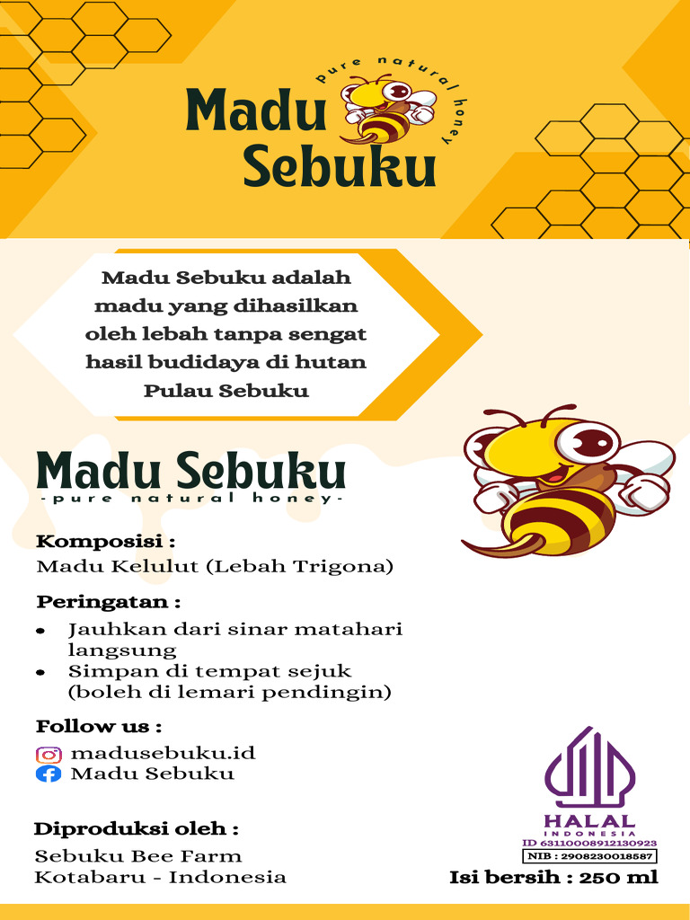 Madu Sebuku - Madu Kelulut 250 ML | PDF