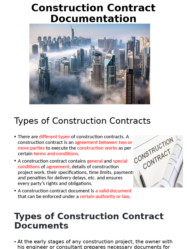 Types of Construction Contracts Explained | PDF | Private Law ...