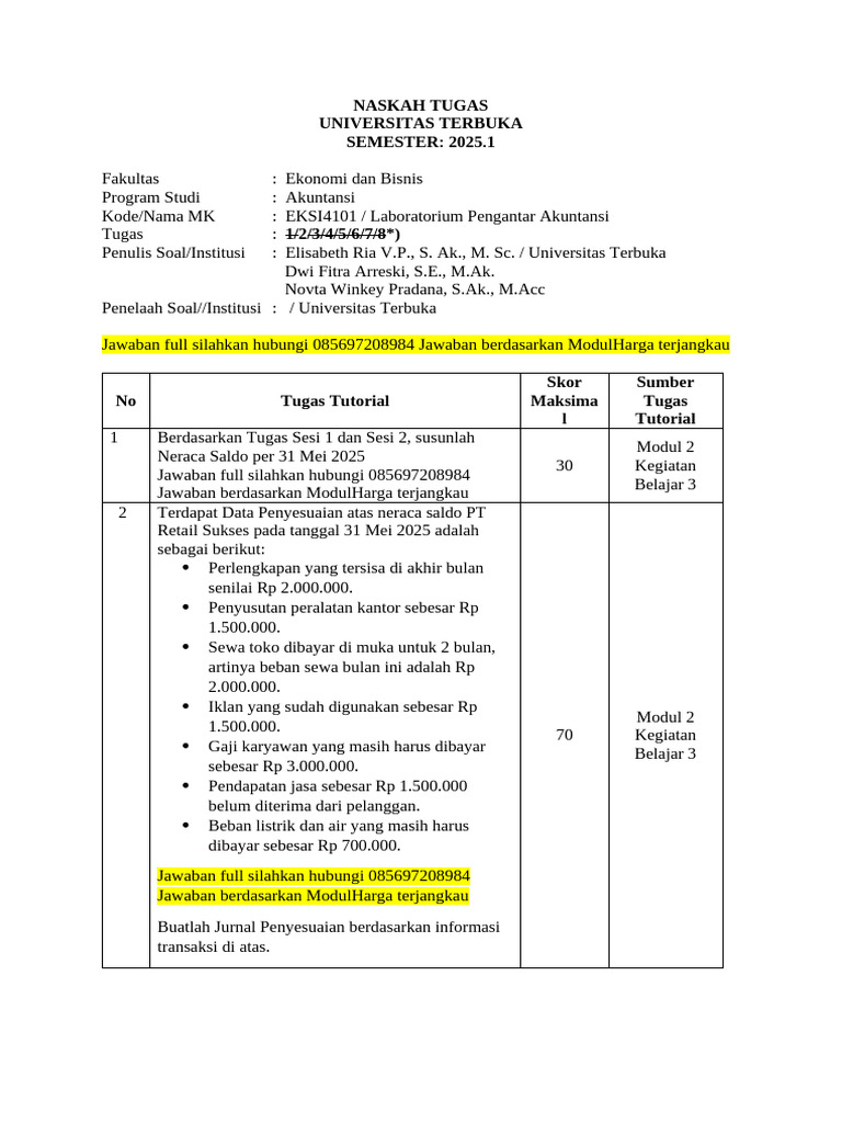 Naskah Tugas Sesi 3 | PDF