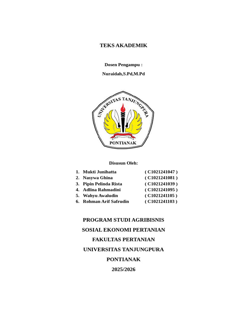 Teks Akademik | PDF