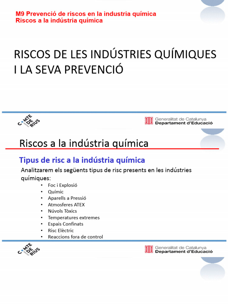 M9. RA1.2 Riscos Industria Química | PDF