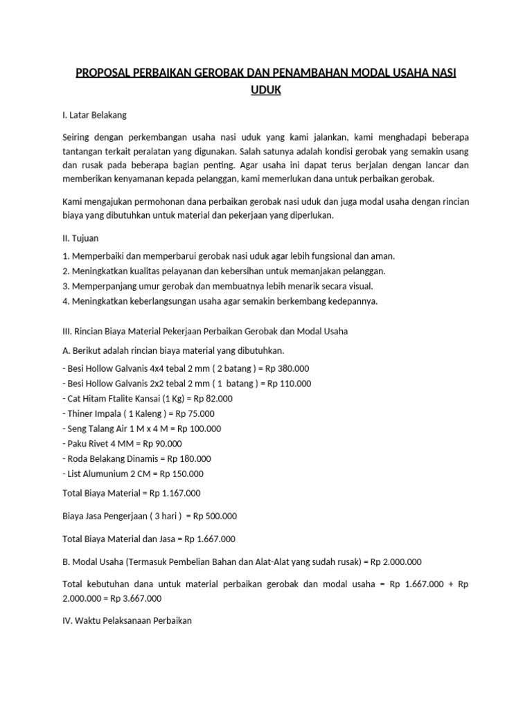 PROPOSAL PERBAI-WPS Office | PDF